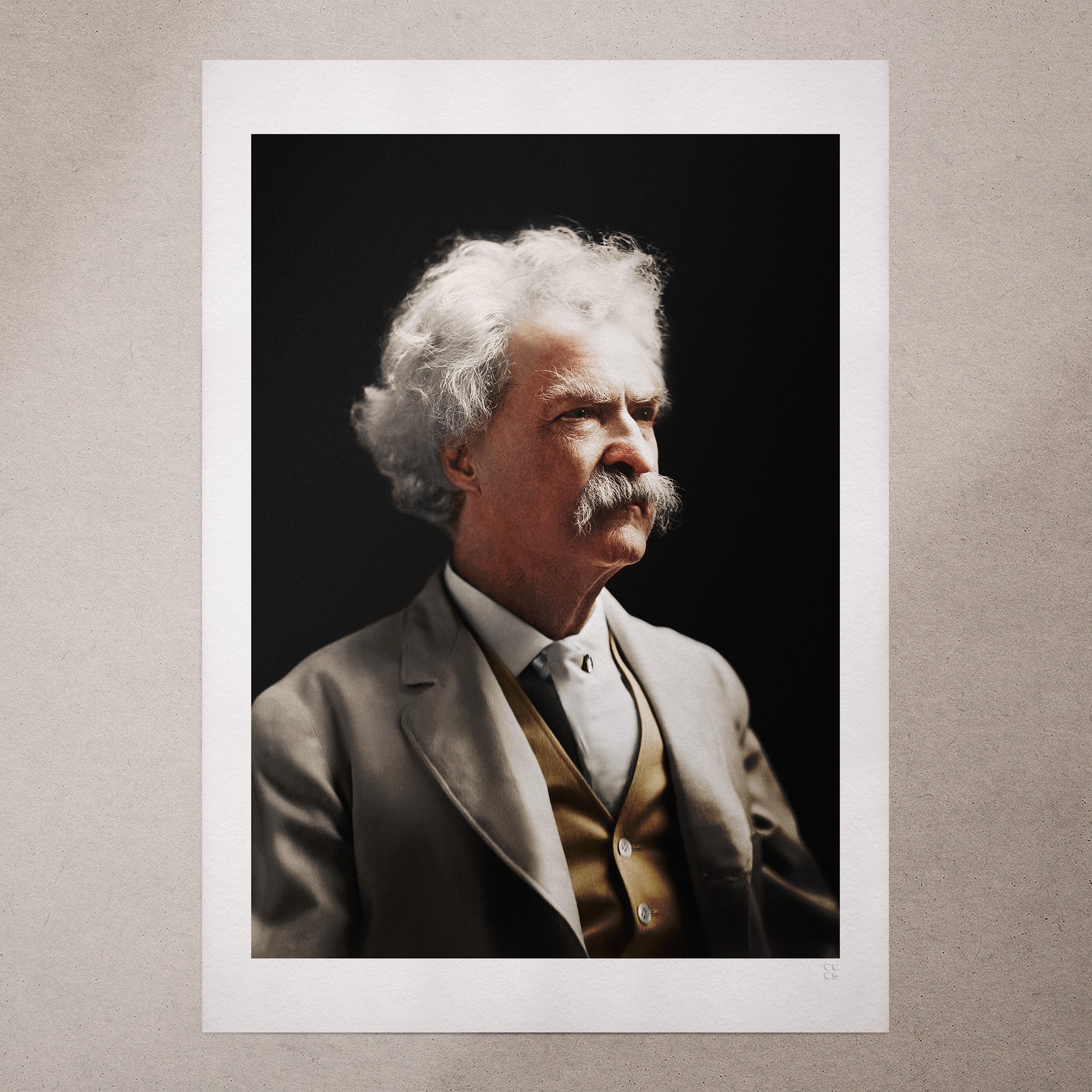 Mark Twain, 1906, Colorized – Unseen Histories Store